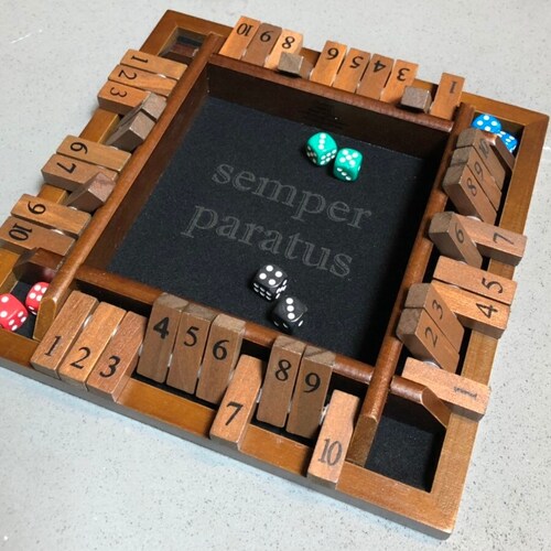 Personalized Large 4-player Shut the Box - Etsy