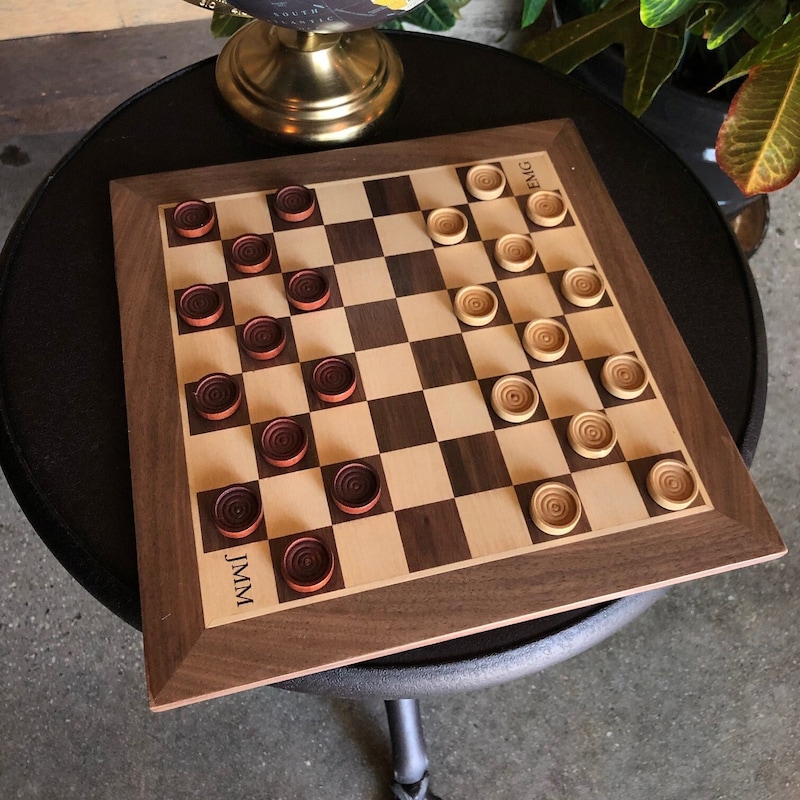 Custom Checkers Game Board - Etsy