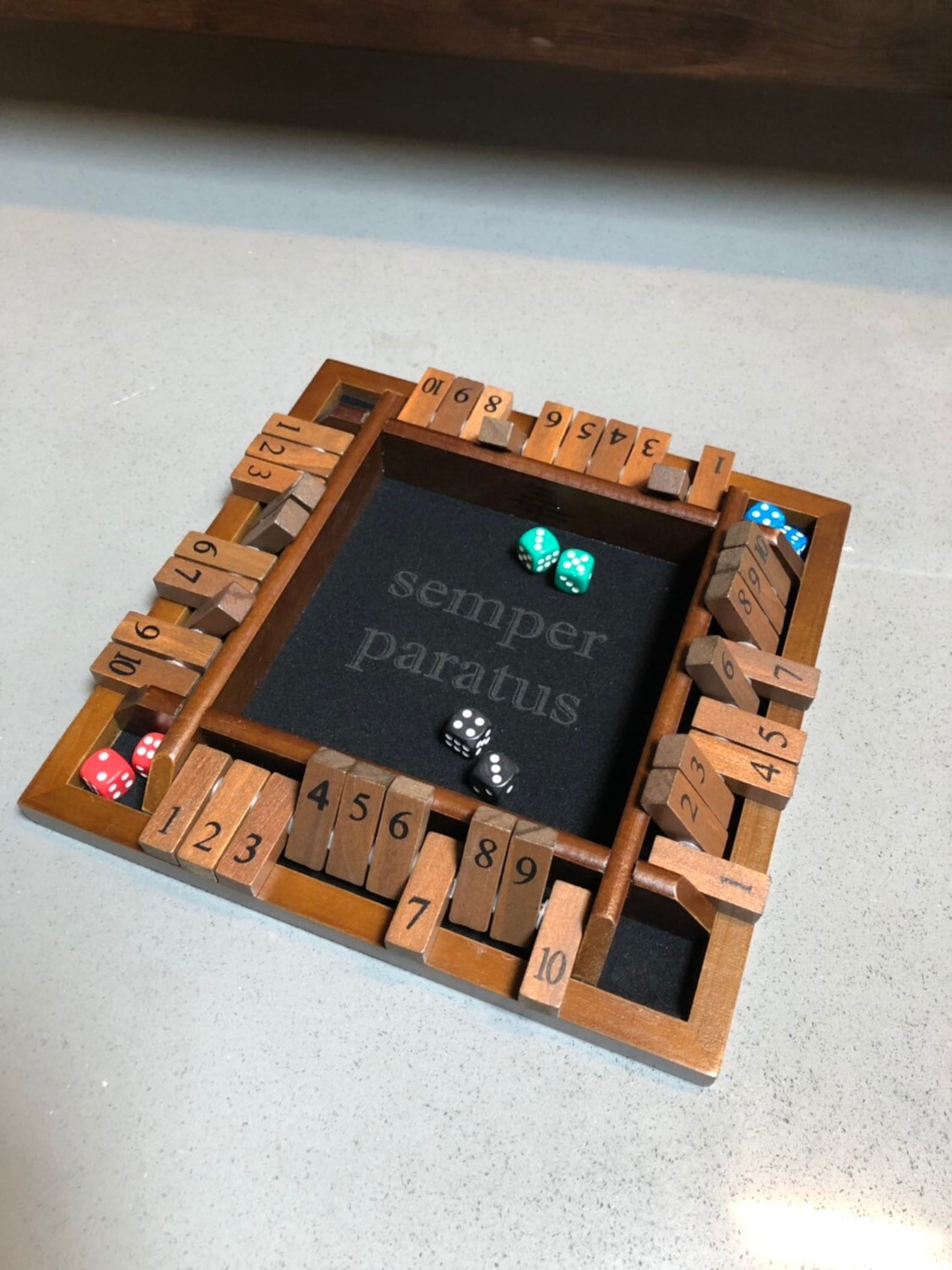 Personalized Mini 4-player Shut the Box - Etsy
