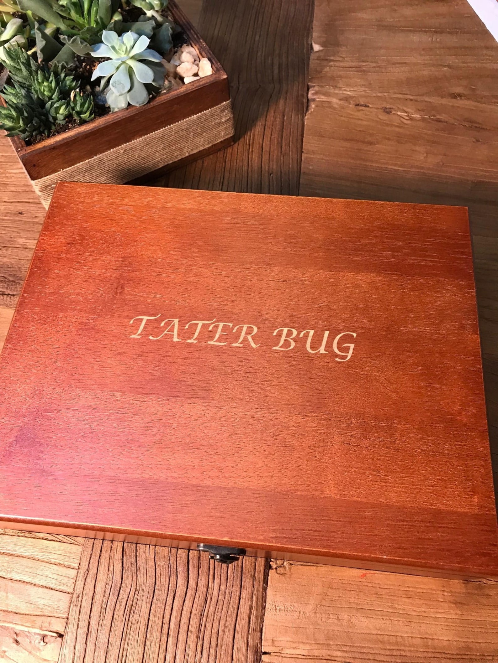 Personalized Wooden Shut the Box With Lid Walnut Stained - Etsy