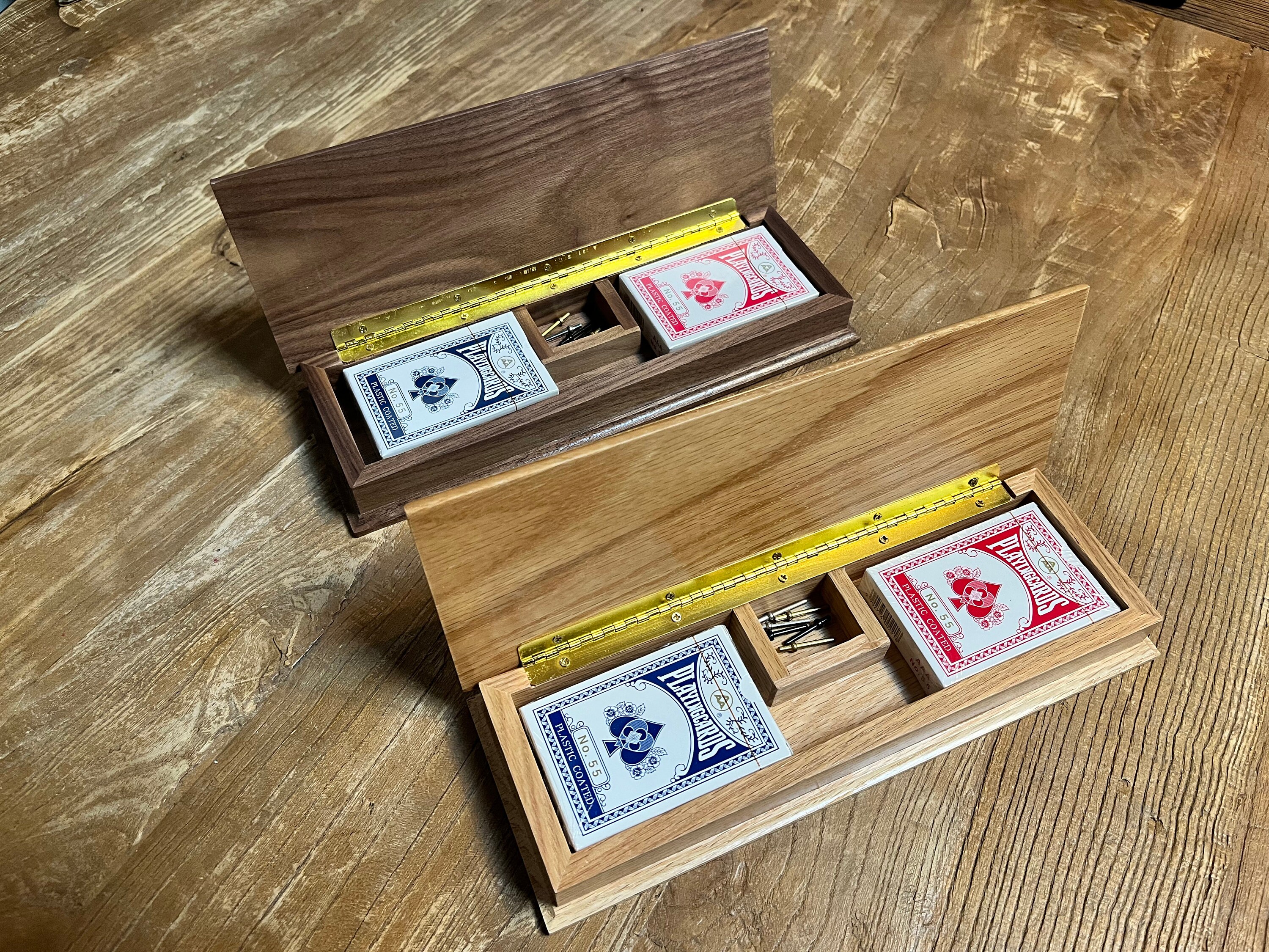 Personalized 3 Track Sprint Cabinet Cribbage Set W/metal Pegs & 2 Card ...
