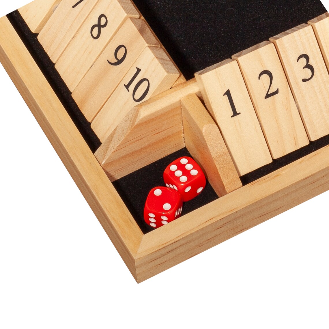 Personalized Large 4-Player Shut the Box with Lid Natural | Etsy