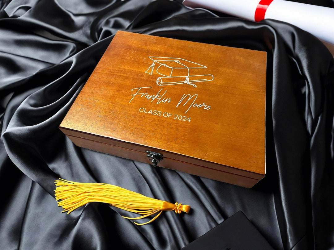 Personalized Graduation / Commencement Engraved Keepsake Wooden Memory ...