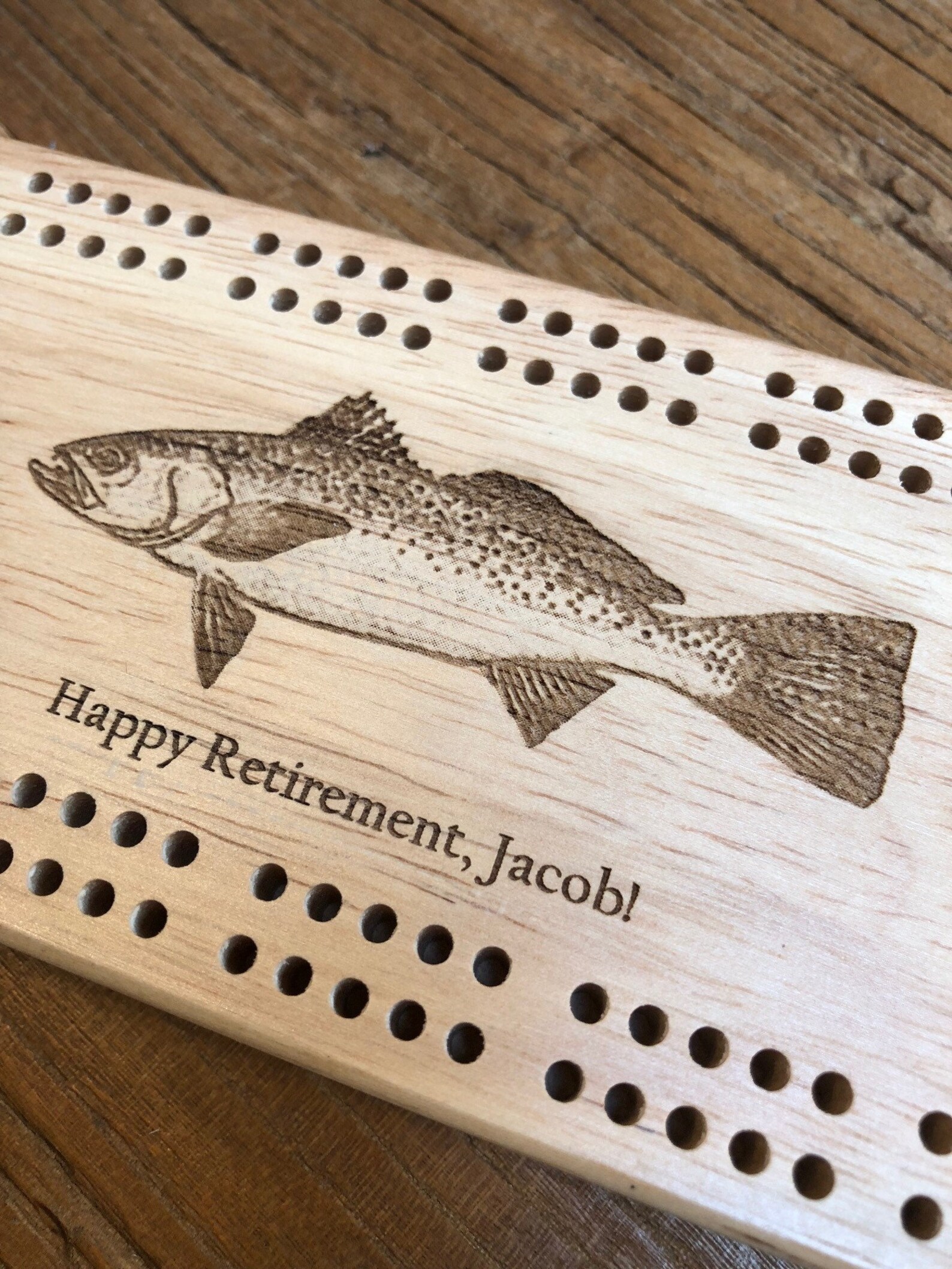 Personalized 2-track Cribbage Board - Etsy