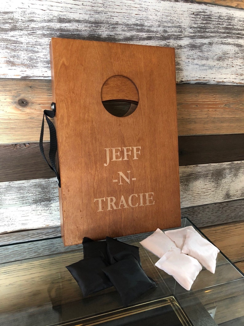 Personalized Table-top Cornhole Game | Etsy