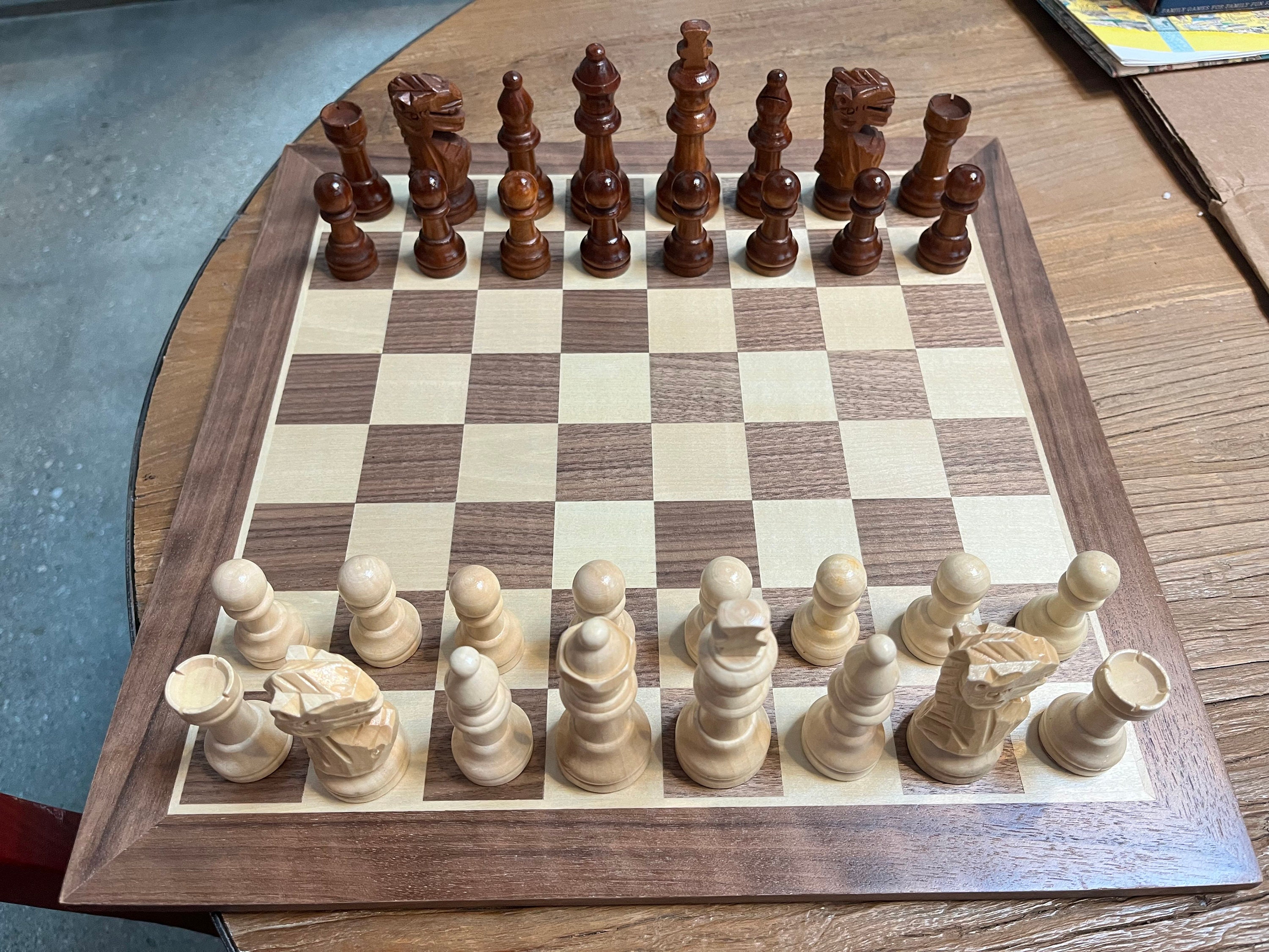 Personalized Classic Staunton Wooden Chess Set - 15 In. - Etsy