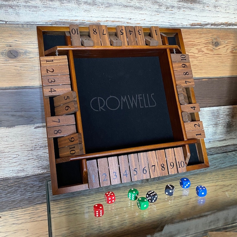 Personalized Large 4-player Shut the Box - Etsy