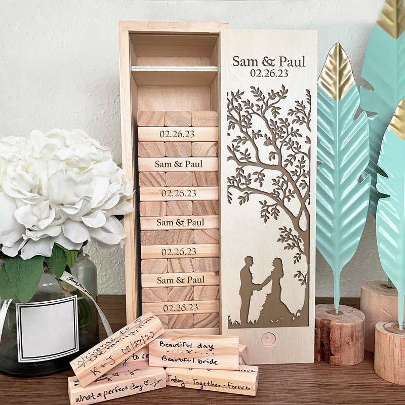 Wooden Tree Guest Book - Etsy