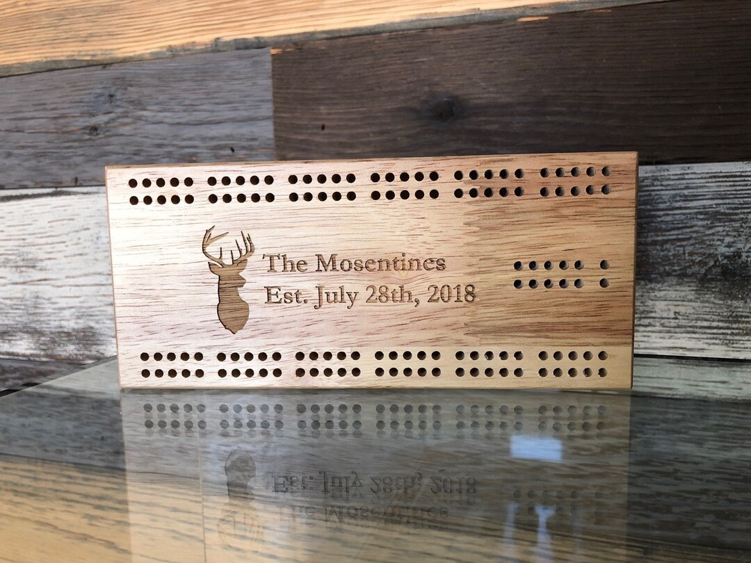 Personalized 2-track Cribbage Board - Etsy