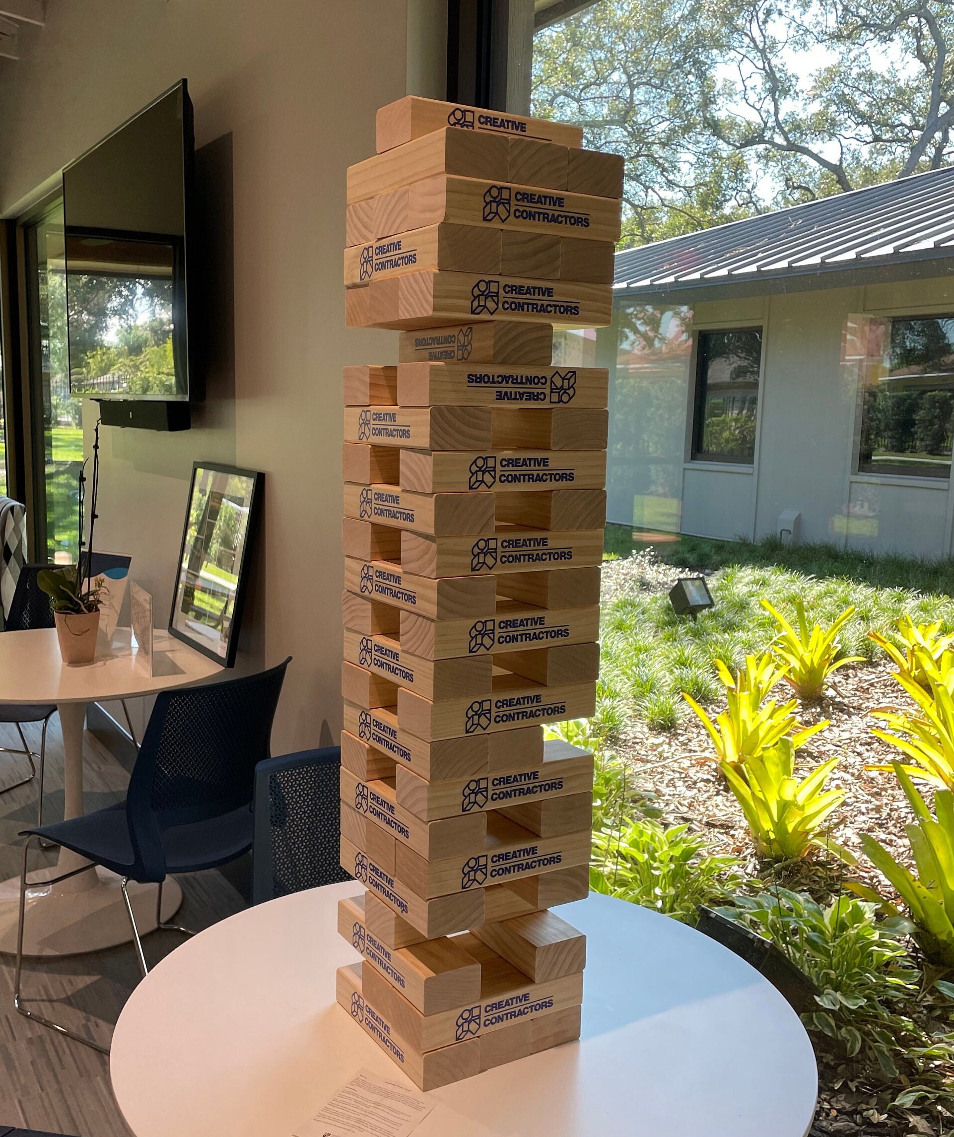 Personalized Jumbo Wooden Block Tower 29 Tall - Etsy