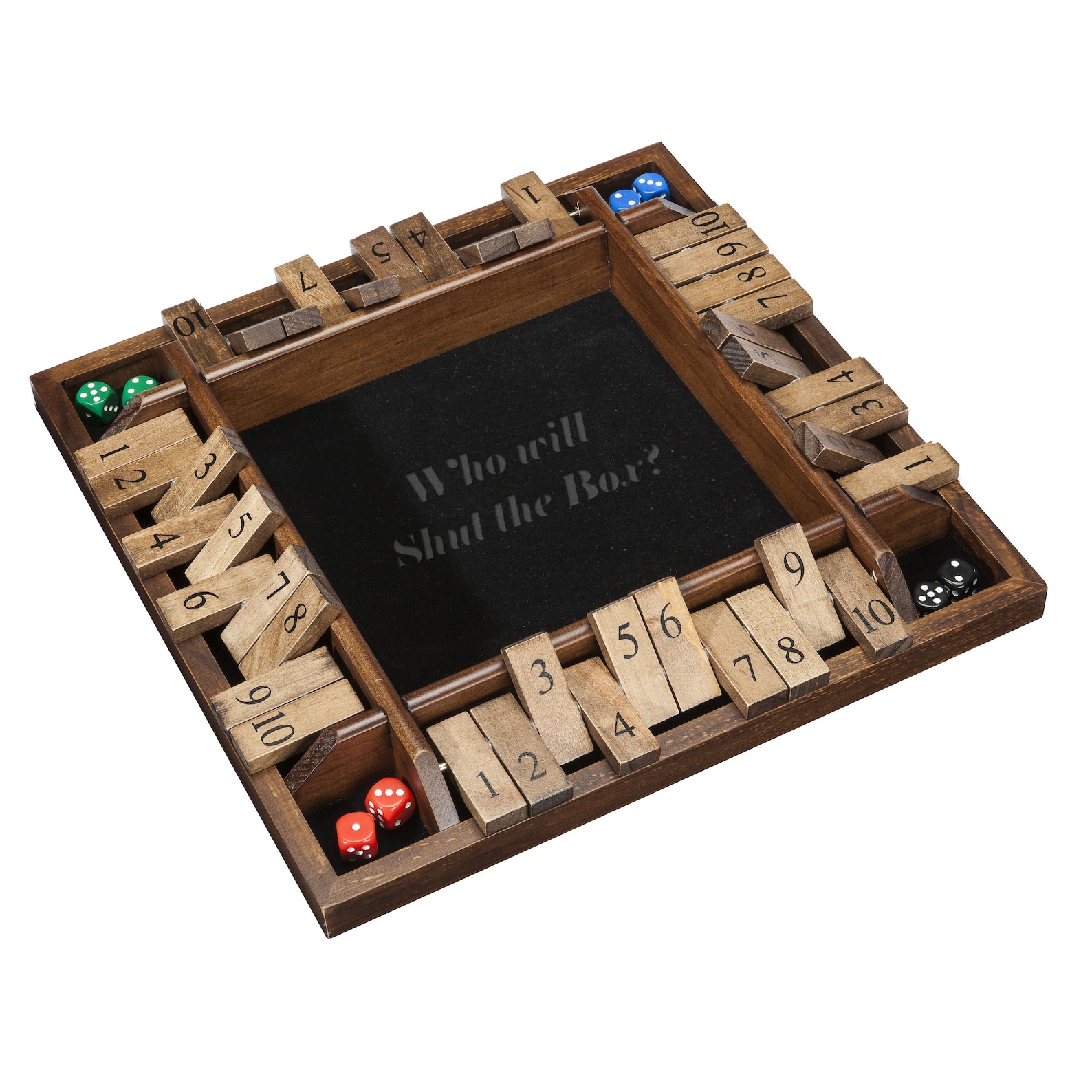 Personalized Large 4-player Shut the Box - Etsy