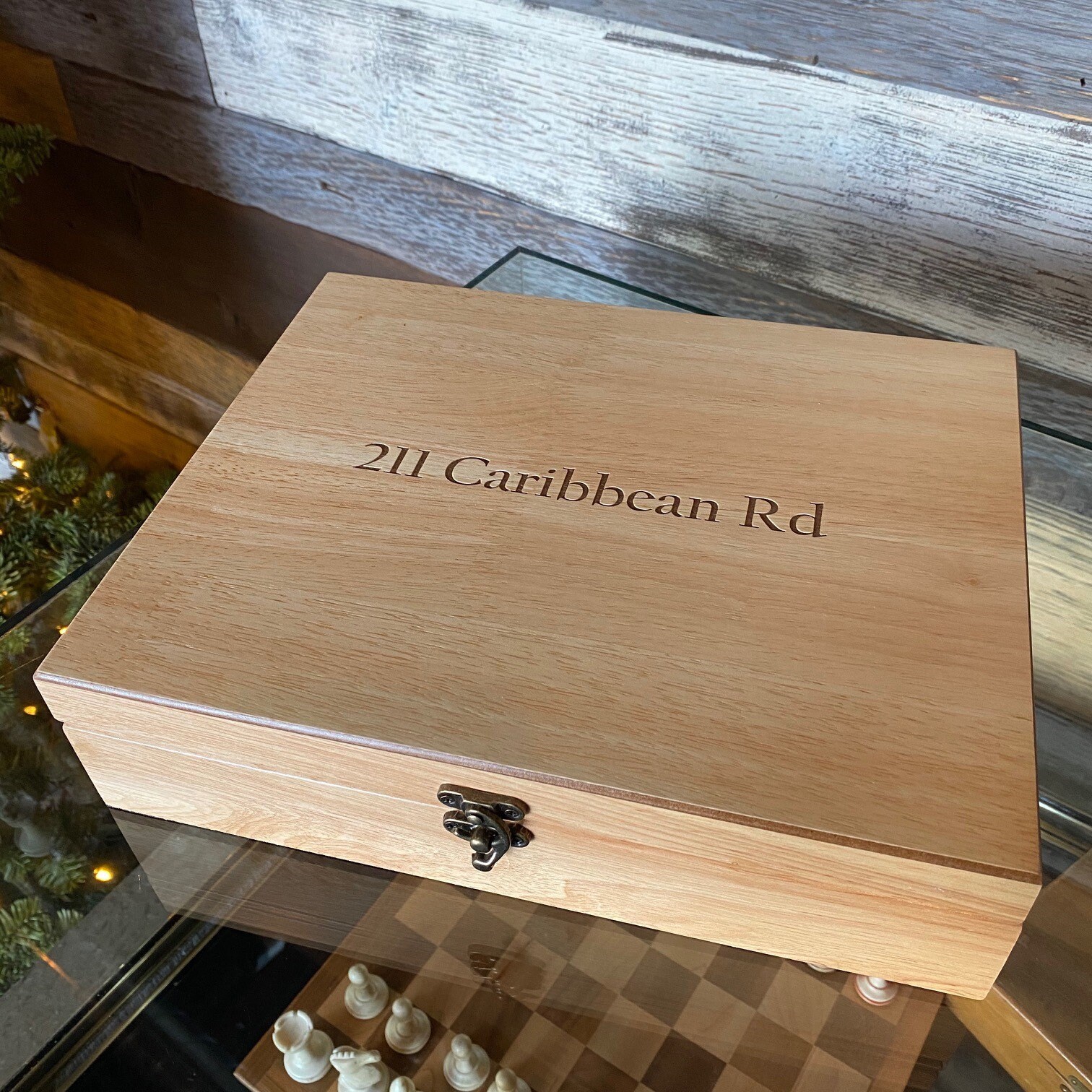 Personalized Wooden Shut the Box With Lid Natural - Etsy