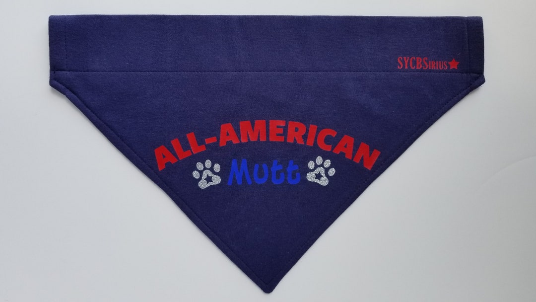 All-american Mutt. All-american Pup. Cotton Graphic Over-the-collar V ...