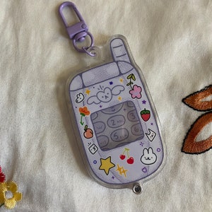 Kawaii Flip Phone Keychain Photo Frame - Etsy