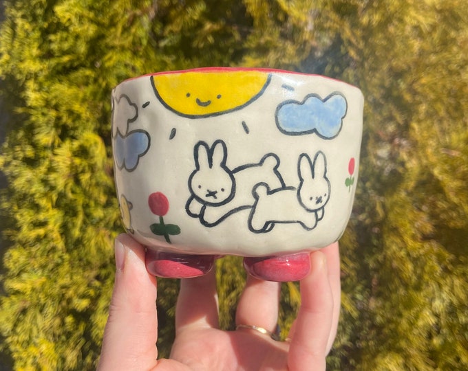 Ceramic Miffy Planter Pot - Etsy