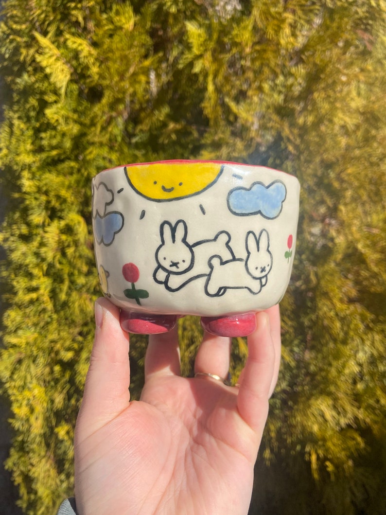 Ceramic Miffy Planter Pot - Etsy
