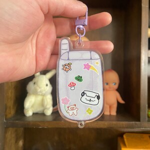 Kawaii Flip Phone Keychain Photo Frame - Etsy