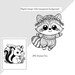 Digital Cutie Pie Baby Animals Coloring Pages and Transparent Digital ...