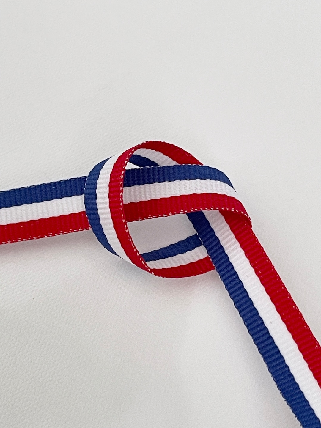 Tricolor Blue White Red French Flag Ribbon Available in 10mm - Etsy