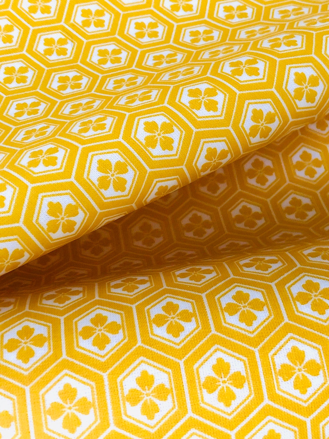 Oilcloth in PVC Coated Cotton Graphic Pattern Printed With Yellow ...
