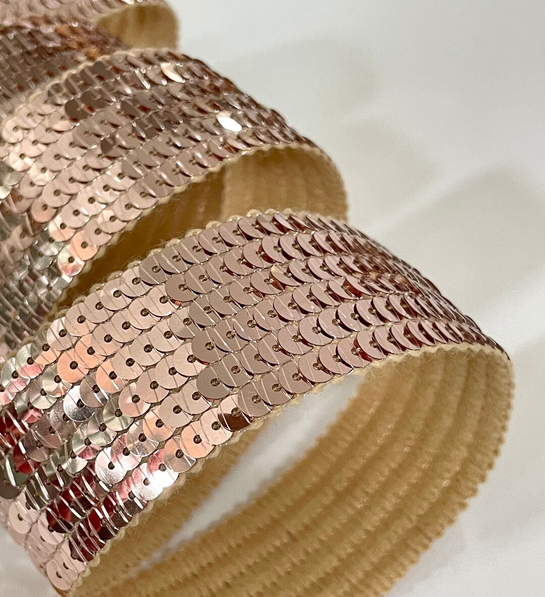 Round Rosewood Sequin Braid in 6 Rows of 3 Cm Wide for Sequin - Etsy