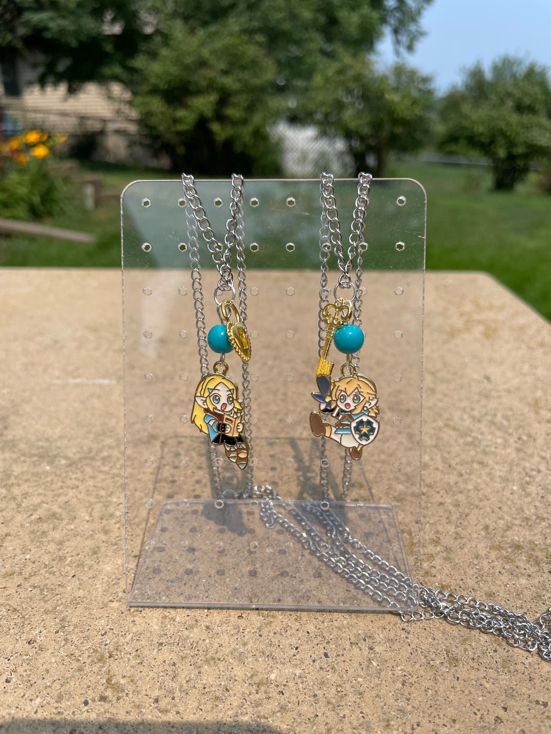 Link and Zelda Matching Necklace Set - Etsy