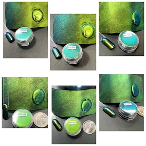 Mermaid Colorshift PIGMENT Set of 6 Hypershift Chrome PIGMENTS - Etsy