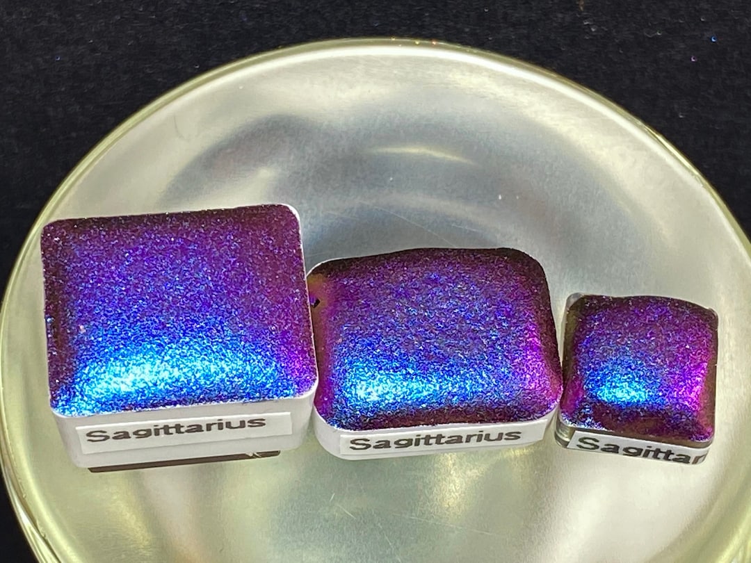 Sagittarius From Zodiac Series of 12 Handmade Super Chrome Color Shift ...