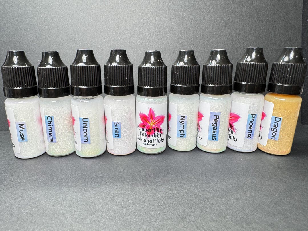 Enchanted Ghost Colorshift Alcohol Inks: Prismatic Chameleon Set - Etsy