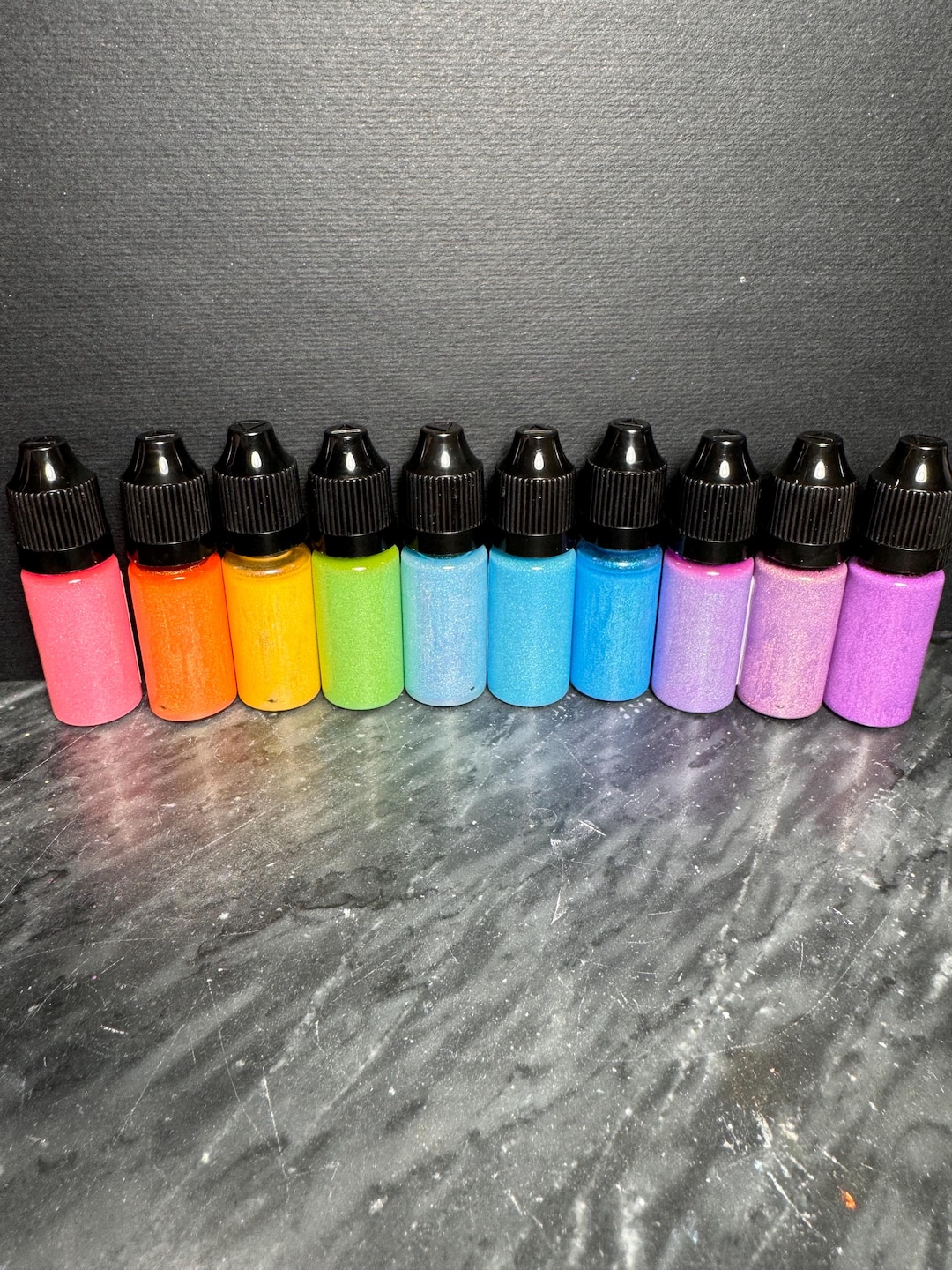 Candy Hearts ALCOHOL INKS Art Inks Pastel Colorshift Shimmer Metallic ...