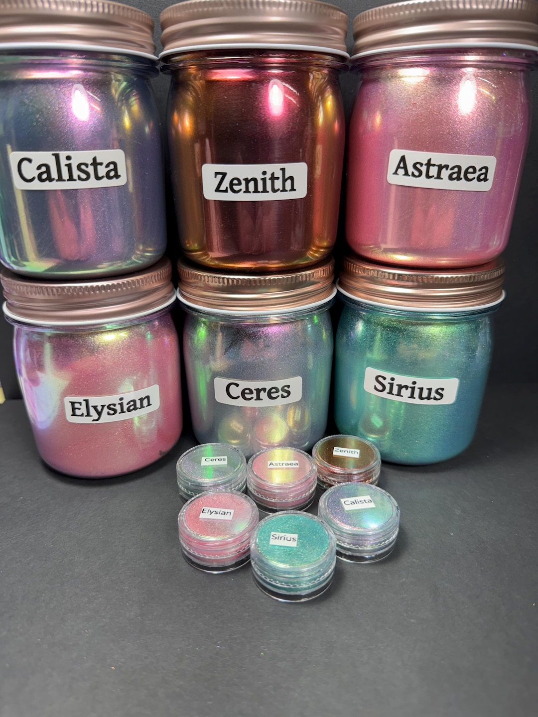Colorshift Pigment Set: Ethereal Moonlight Series, Multichrome Pastel ...