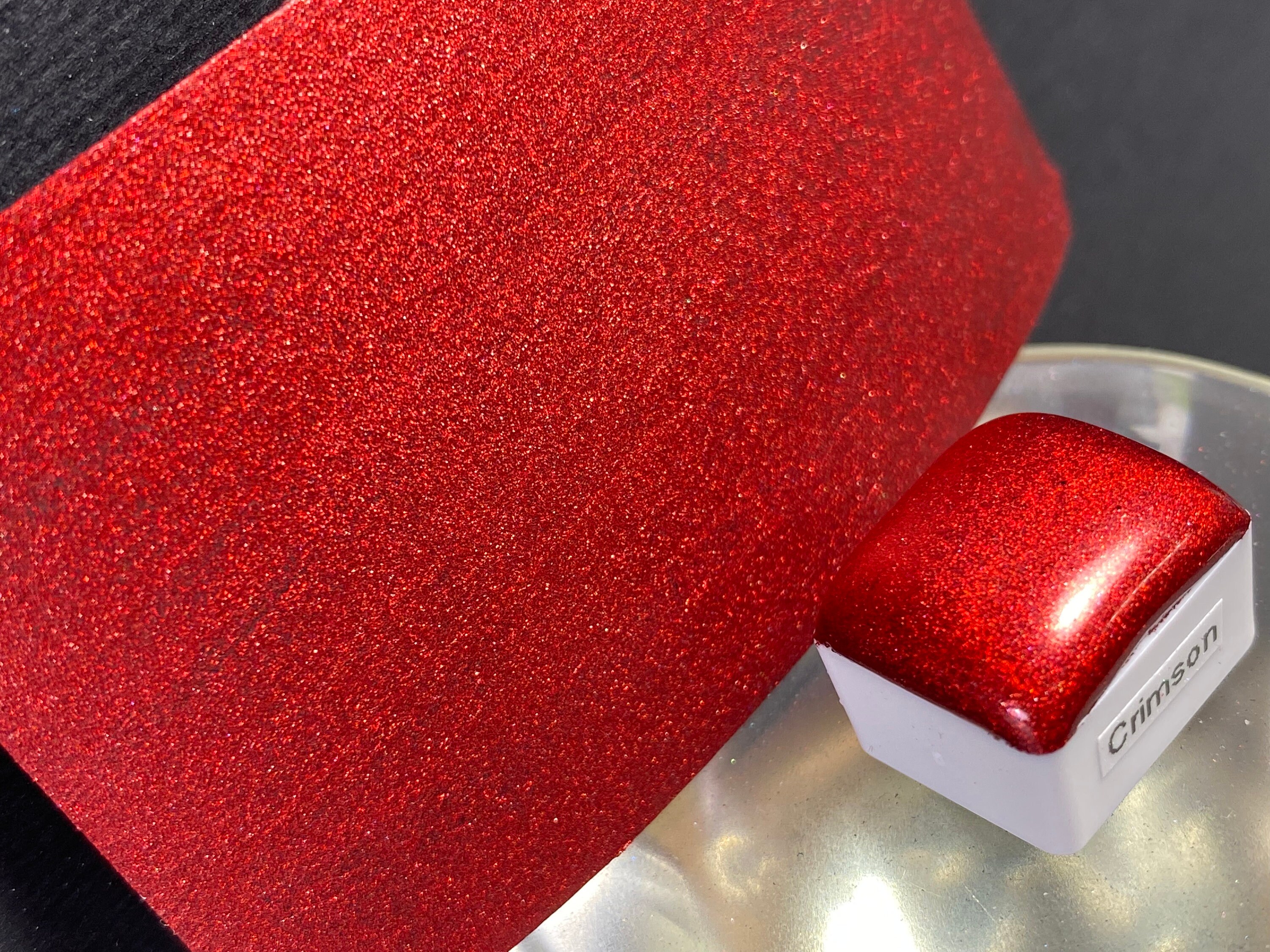 Crimson Red Holographic Watercolor Paint: Colorshifting Chrome Pigment ...