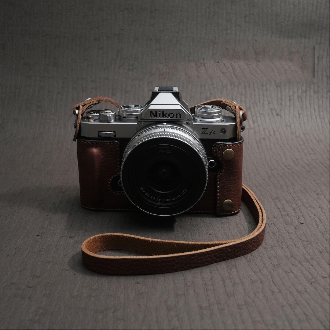 Nikon ZFC Z FC Handmade Half Case Cowhide Leather Insert Camera Bag ...