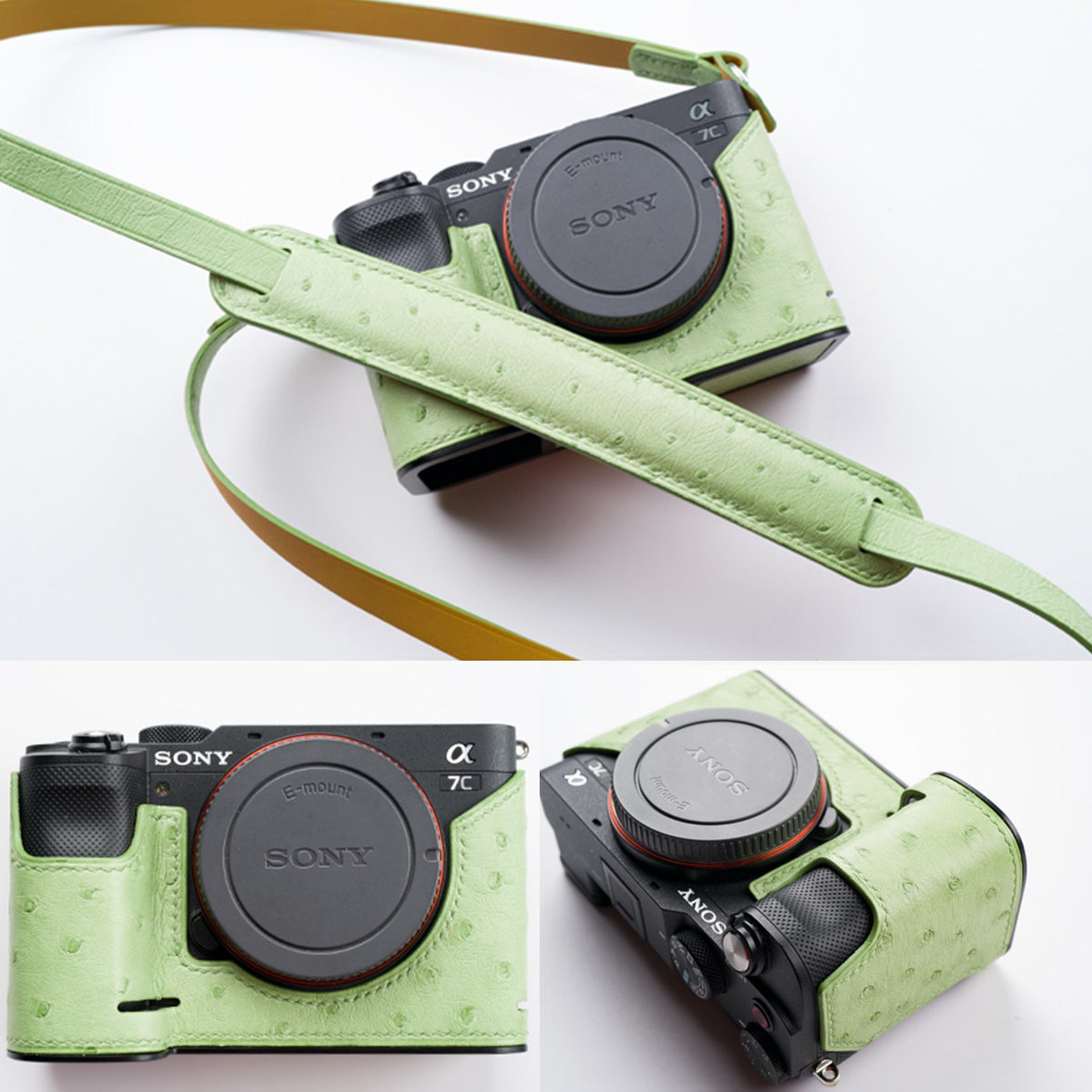 Premium Edition Sony A7C Handmade Half Case Cowhide Leather - Etsy