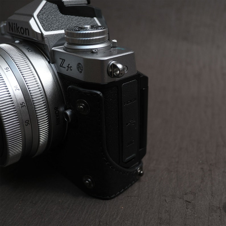 Nikon ZFC Z FC Handmade Half Case Cowhide Leather Insert - Etsy
