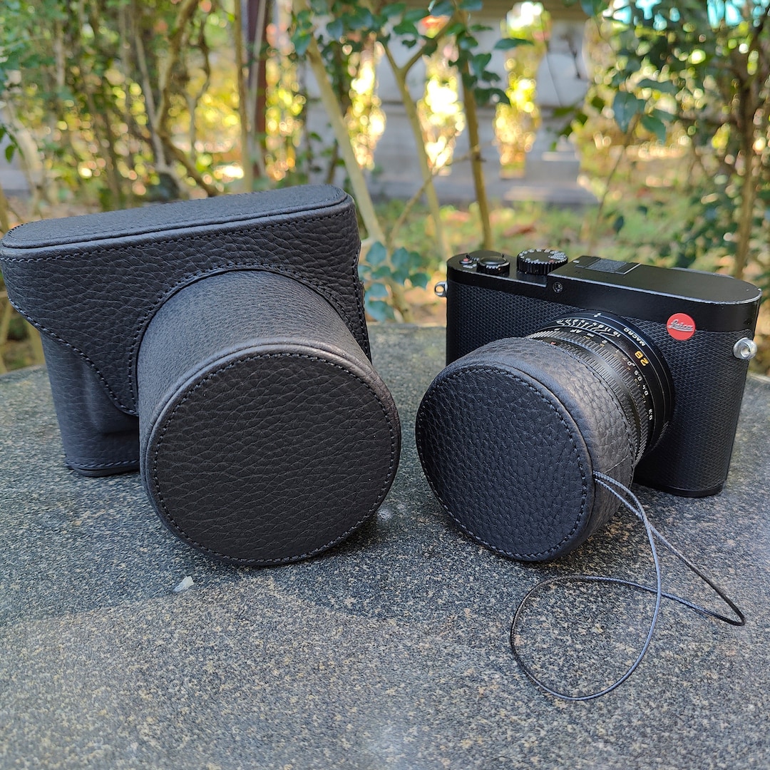Leica Q3 Handmade FULL Eveready Leather Half Case With Removable Cover ...