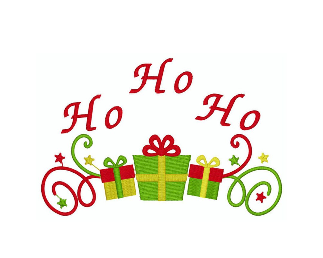 Ho Ho Ho Embroidery Design Christmas Embroidery Design - Etsy