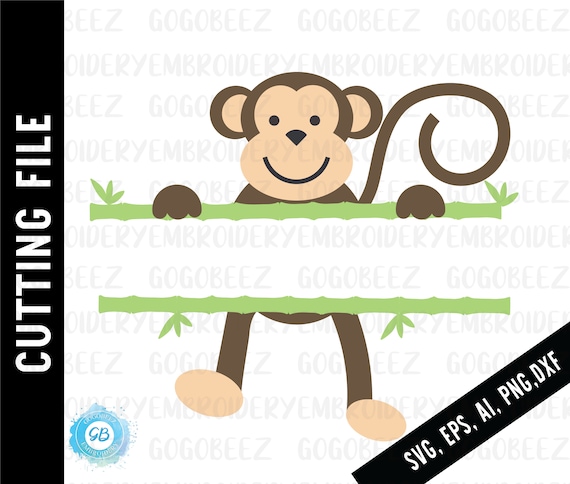 Silhouette Cut File Jpg Girl Monkey Svg Sublimation Png Monkey ...