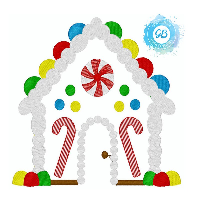 Gingerbread House Embroidery Design Gingerbread Ornament - Etsy Australia
