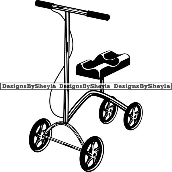 Knee Scooter Svg - Etsy