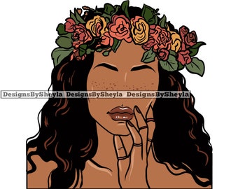 Brown Hair Portrait - Etsy