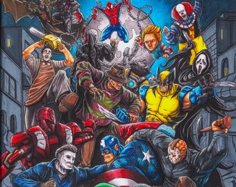 Horror poster | Etsy