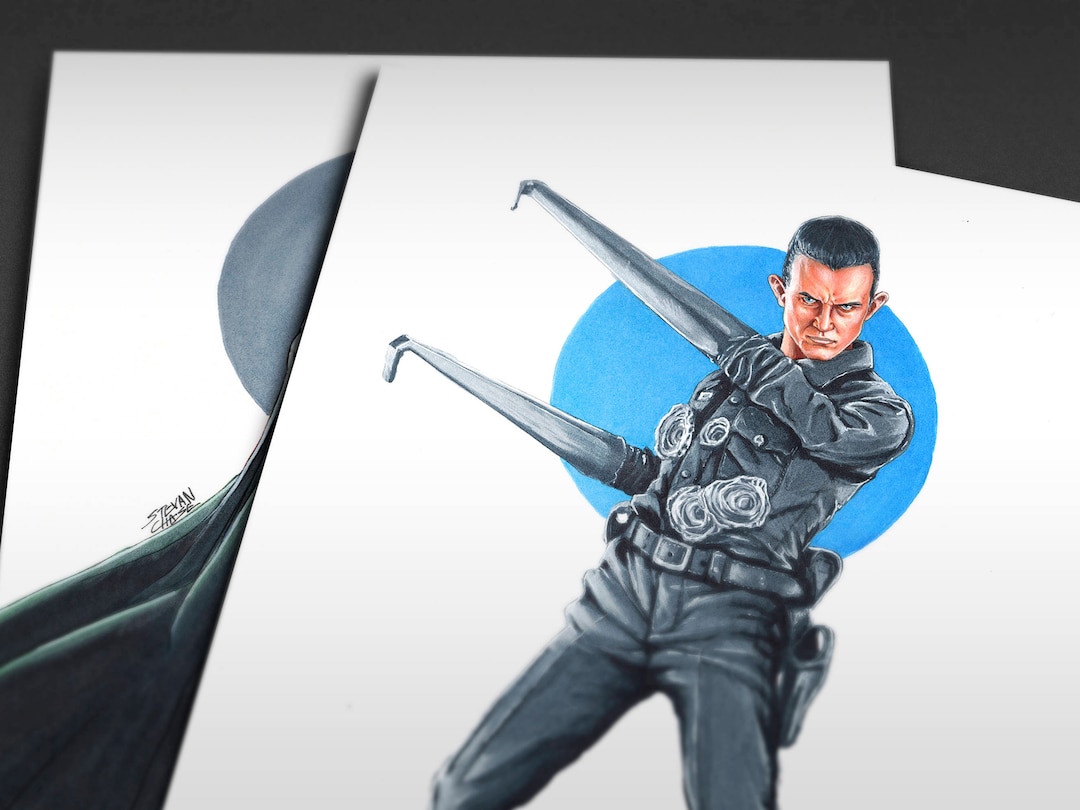 1991 Terminator 2 T-1000 Iconicharacter Art Print - Etsy