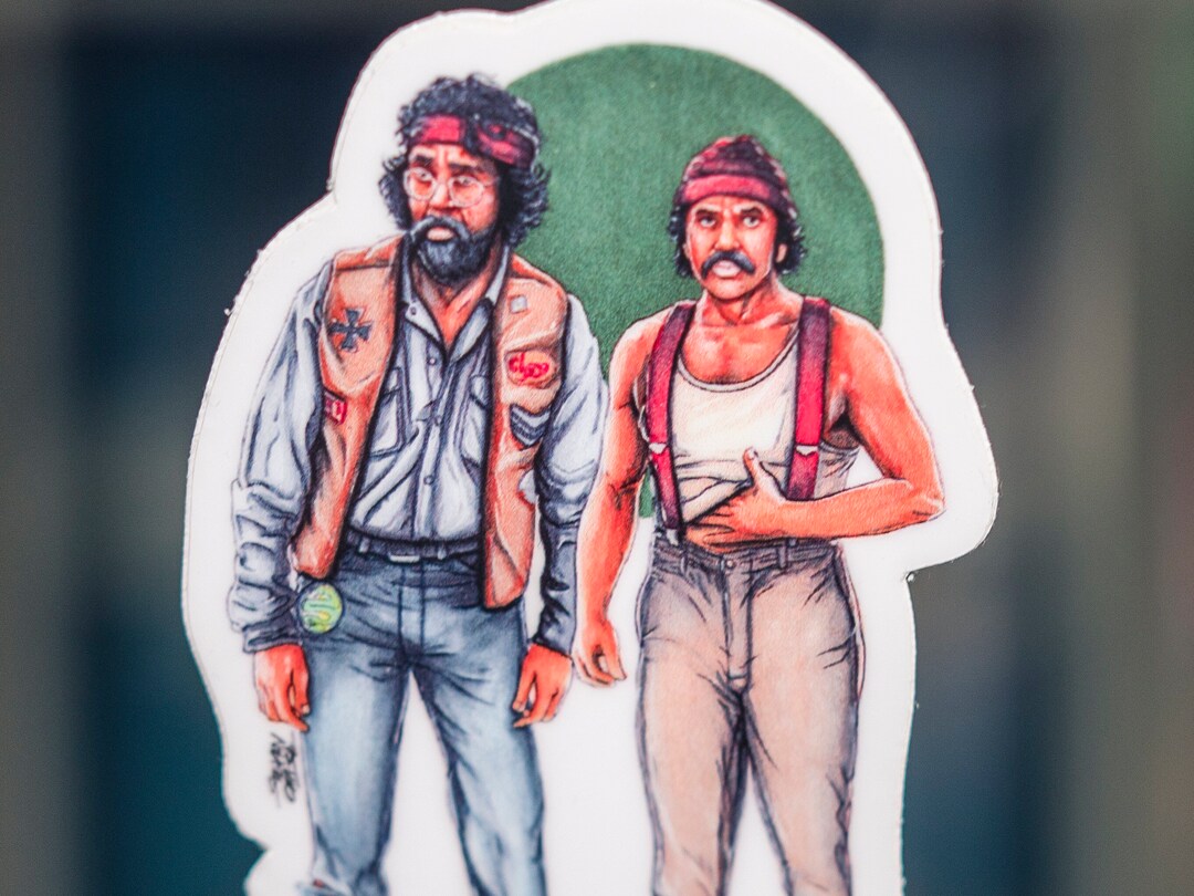 Cheech and Chong Notebook Sticker, Laptop Stickers, Tablet Sticker - Etsy