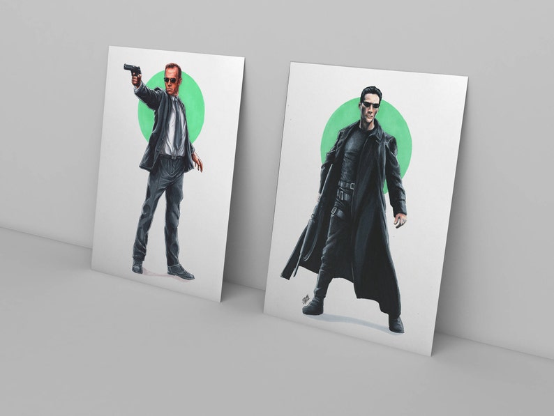The Matrix NEO mr. Anderson Iconicharacter Art Print - Etsy