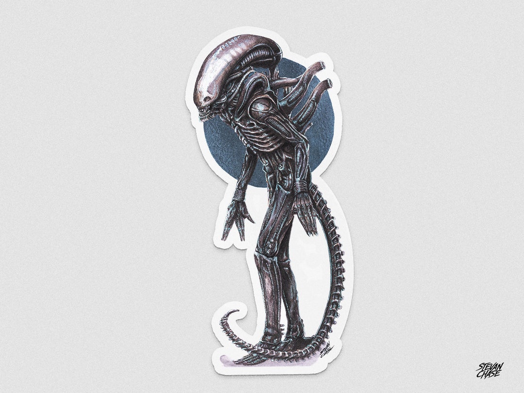 Alien Xenomorph Vinyl Sticker Notebook Sticker, Laptop Stickers, Tablet ...