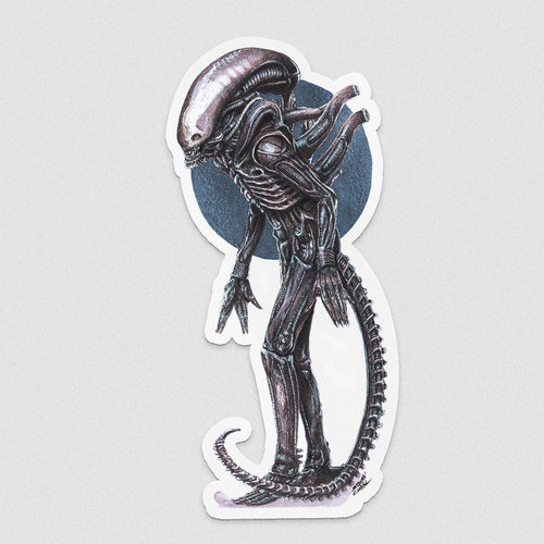 Alien Xenomorph Vinyl Sticker Notebook Sticker Laptop - Etsy