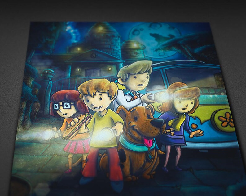 Scooby Doo Art Print - Etsy