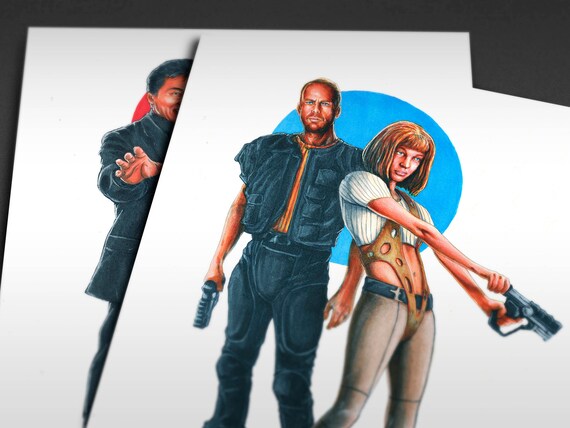 1997 the Fifth Element Korben Dallas & Leeloo Iconicharacter | Etsy