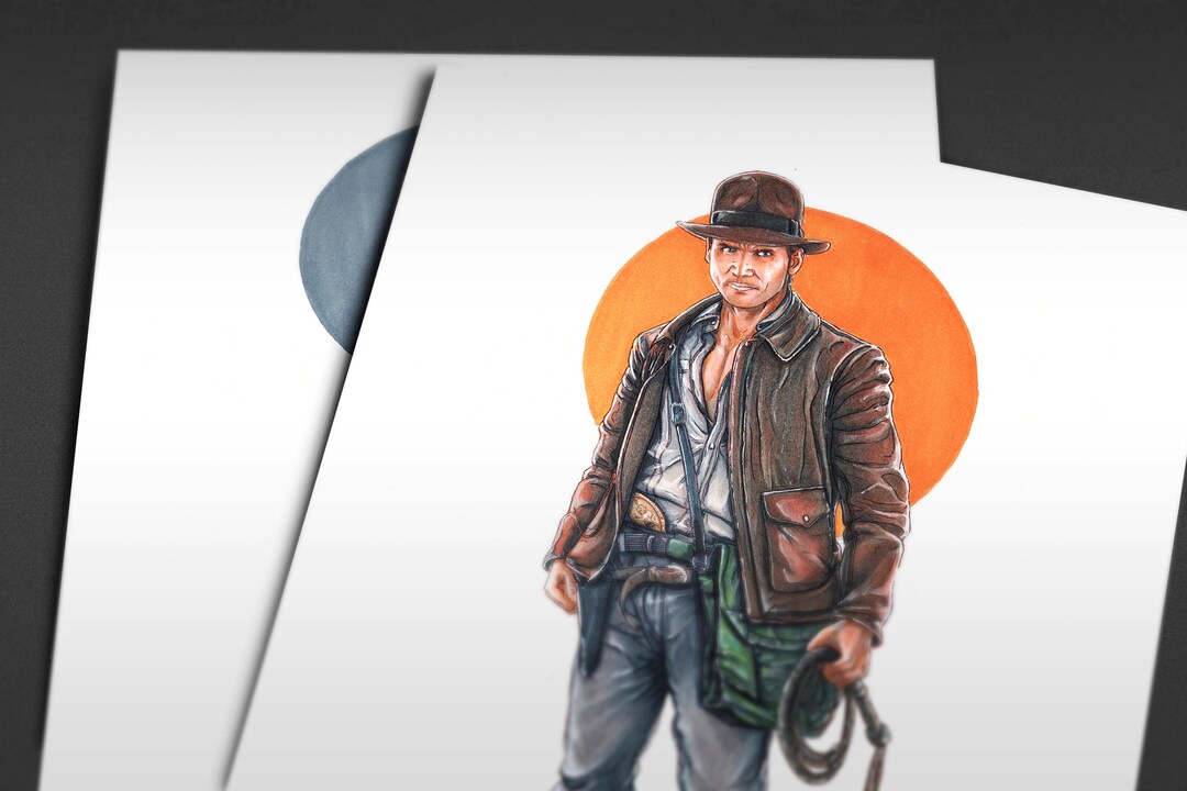 1981 Indiana Jones Iconicharacter Art Print - Etsy